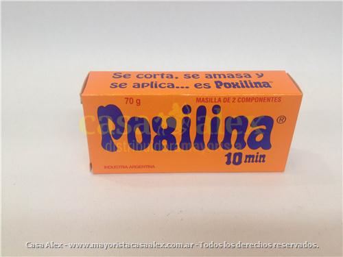 POXILINA 10 MIN 70G - Casa Alex - Distribuidora Mayorista - todo en ...